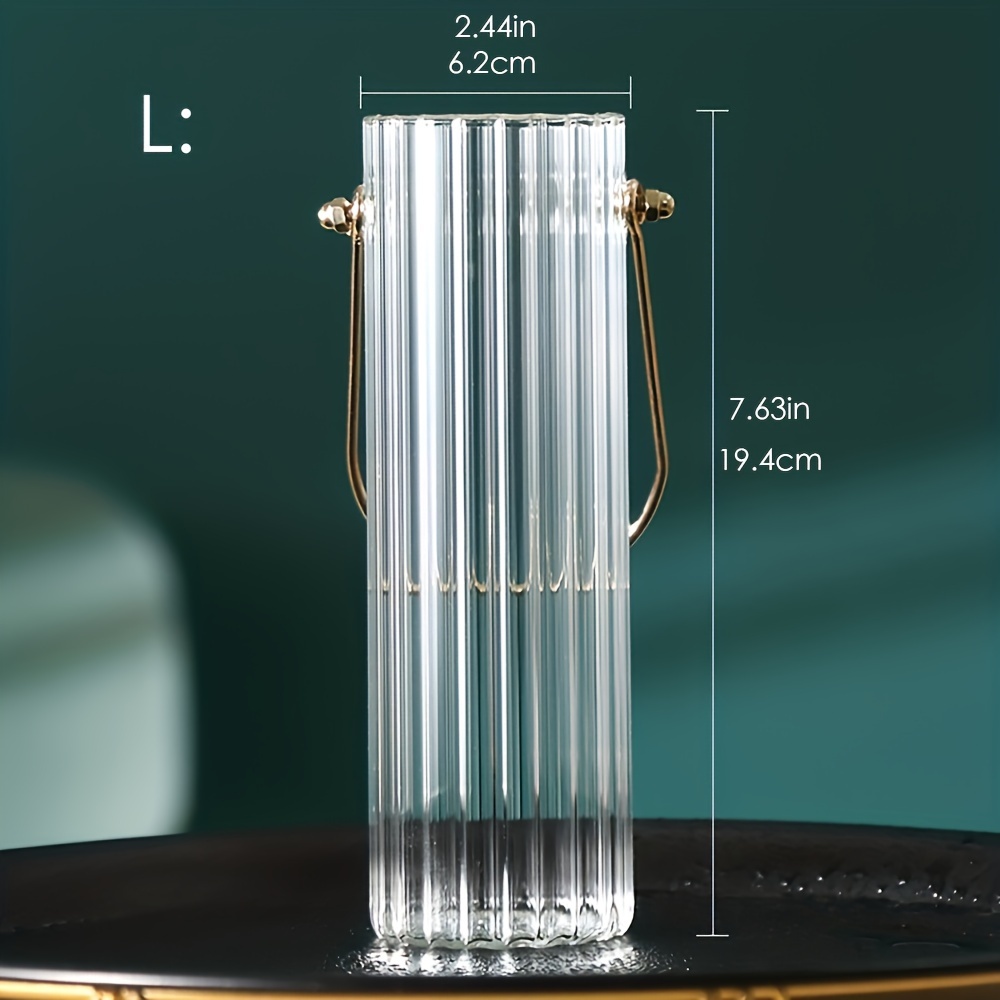 Metal Portable Transparent Glass Vase Ornaments Creative - Temu United ...