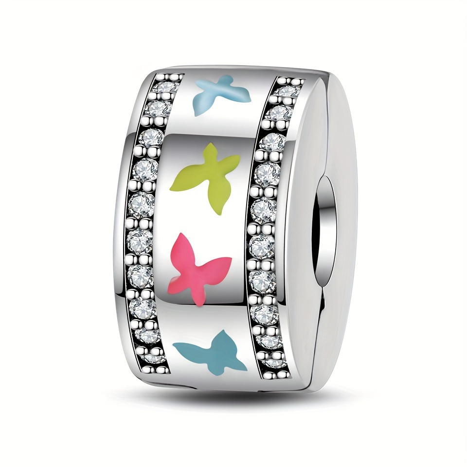 Fashion Synthetic Zircon Round Bead Copper Charm Diy Jewelry - Temu ...