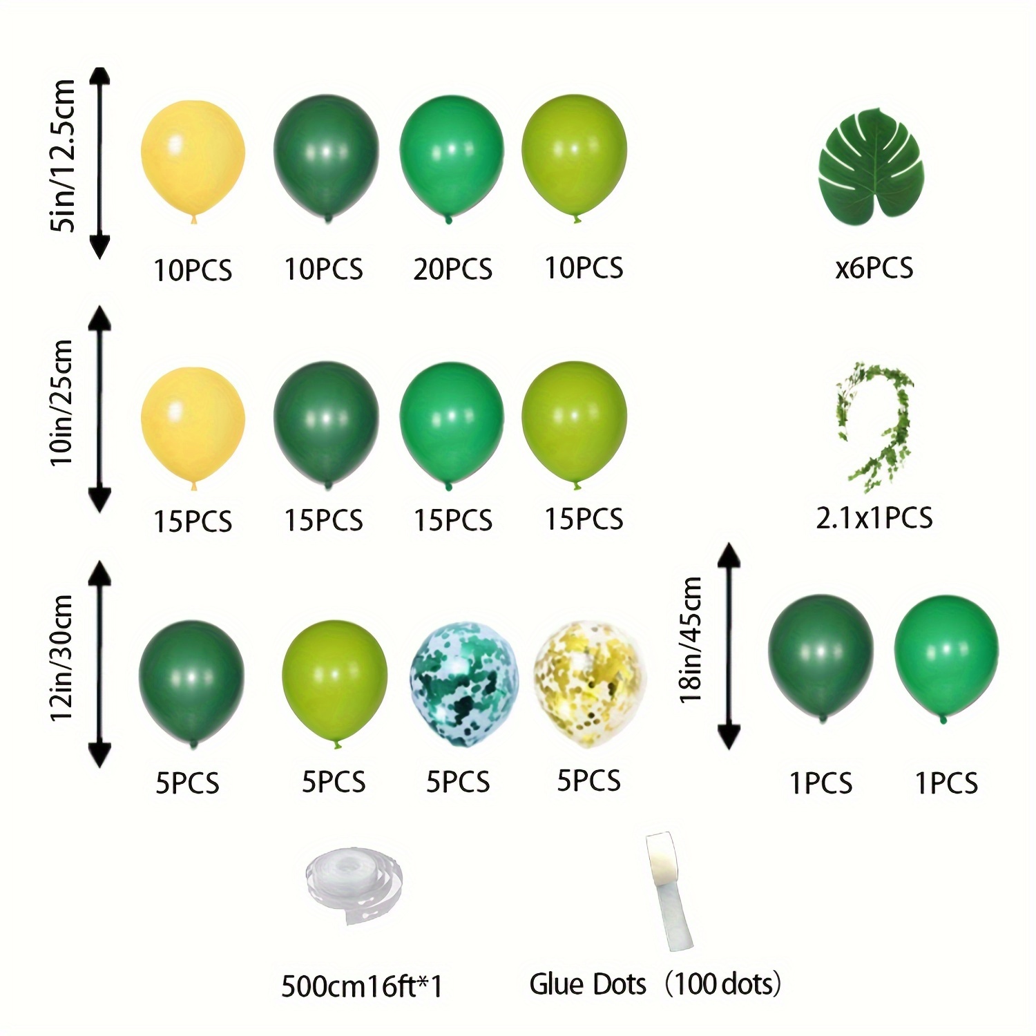 Balloons Of Different Sizes And Colors 5 Inch 10 Inch 12 Inch And 18 ...