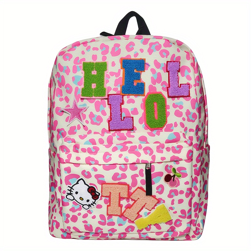 Backpack Leopard Nylon Rucksck - Temu Australia