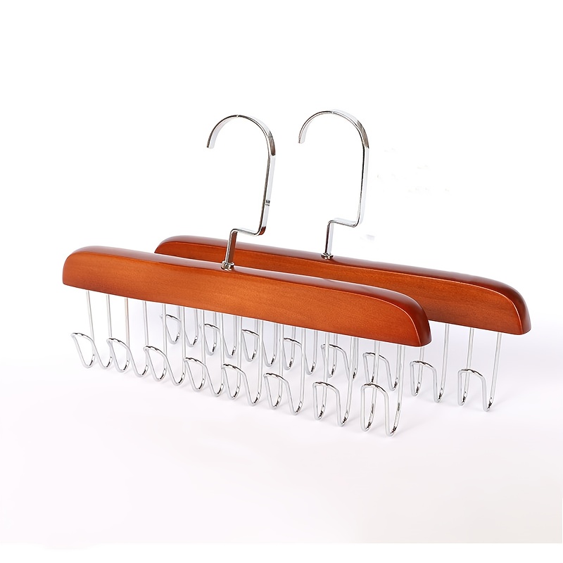 1 3pcs Wooden Multi Hook Hanger Multifunctional Storage Rack - Temu ...