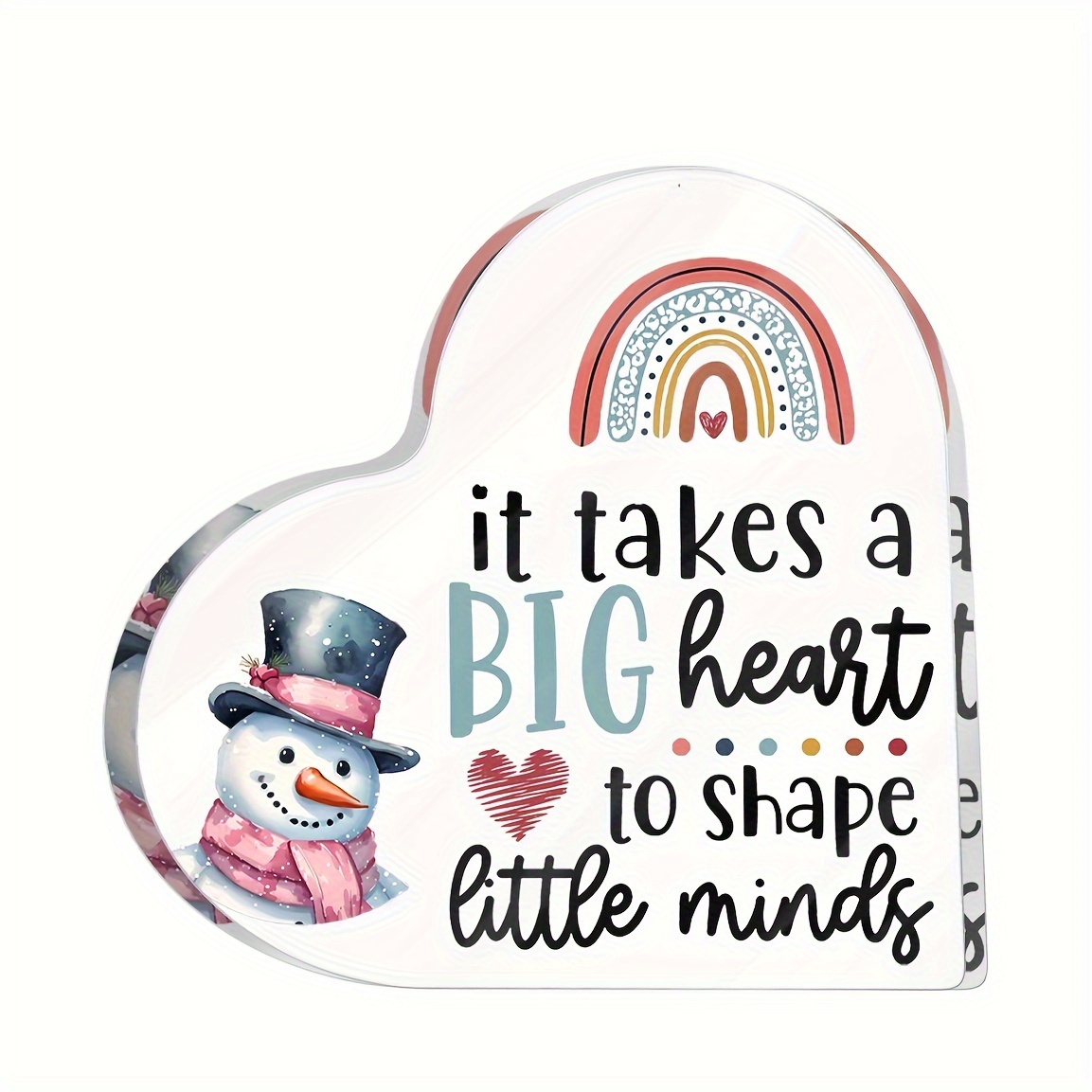 Acrylic Heart Ornament Christmas Gift Family Birthday Party - Temu
