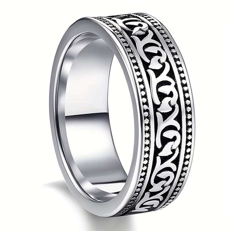 Gothic Retro Style Ring Celtic Totem Men's Titanium Steel - Temu United ...