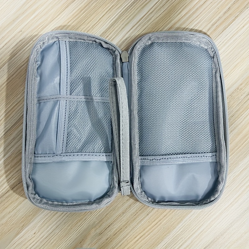 Simple Solid Color Travel Digital Accessories Storage Bag - Temu United ...