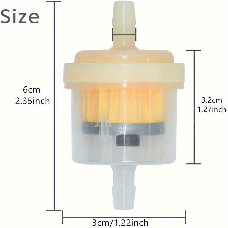 Universal Gas Inline Fuel Filters Magnet Motorcycle Quad Go - Temu ...