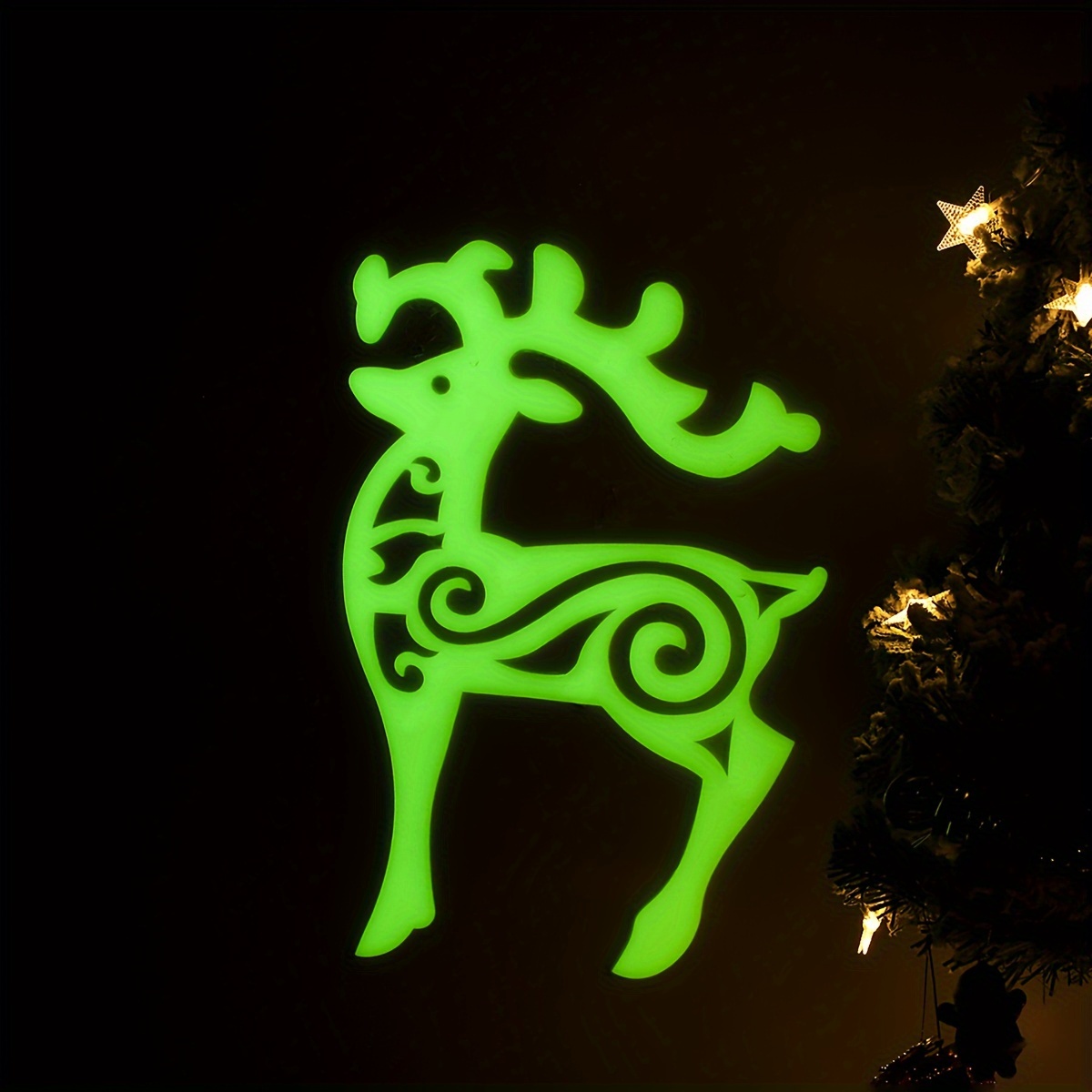 Glowing Deer Green Forest Elf Christmas Holiday Decoration - Temu New ...