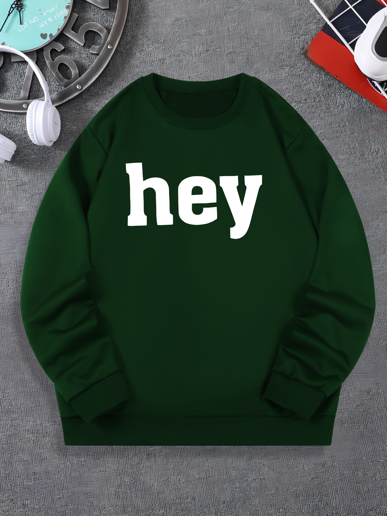 Hey Langærmet Sweatshirt - Temu Denmark