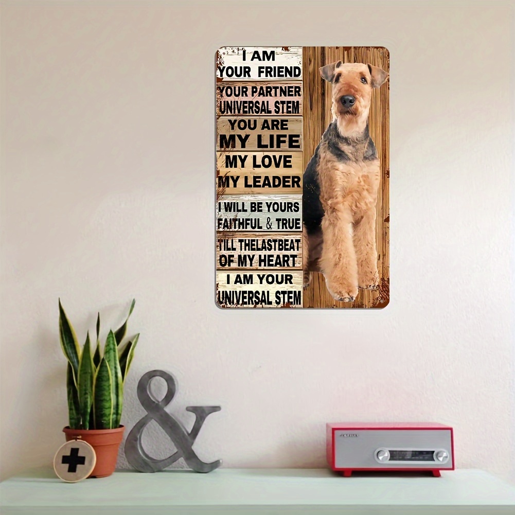 Tin Sign Universal Stem Friend Dog Wall Art - Temu Canada