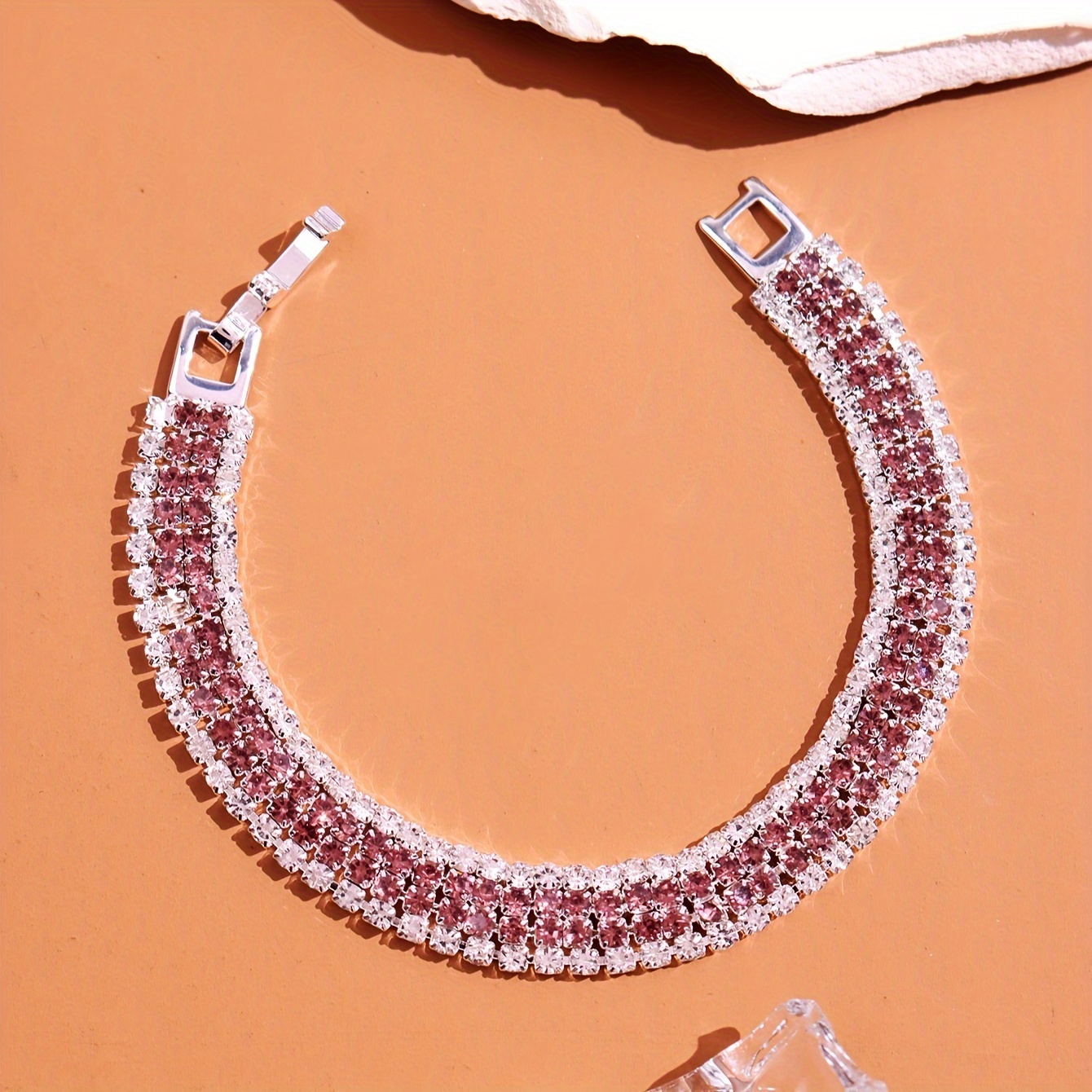 Iced Out Shiny Zircon Tennis Bracelet Super Shiny Hand Chain Jewelry ...