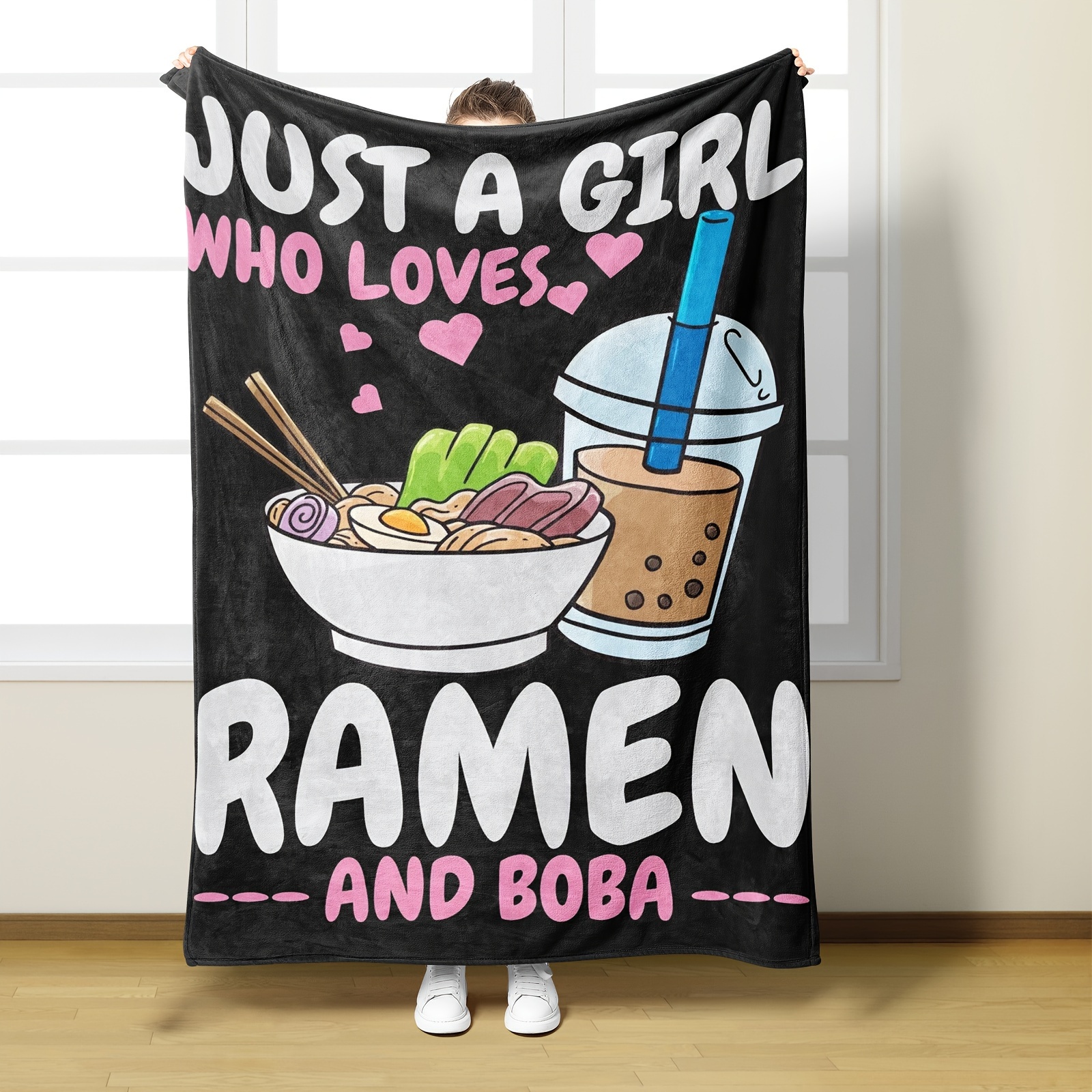 1pc Couverture Ramen Boba Couverture Douce Chaude Sieste - Temu France
