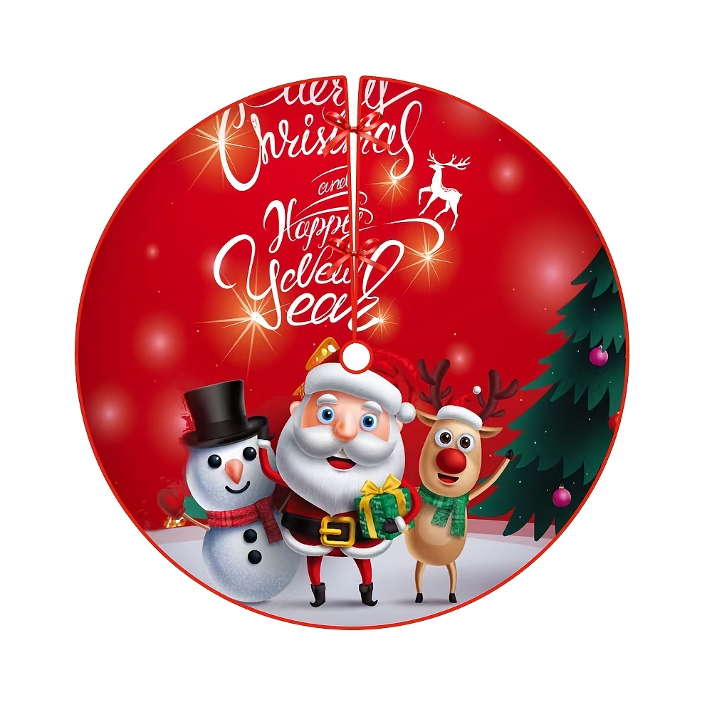 1pc christmas tree skirt xmas party supplies decor skirt 35 4 | temu ...