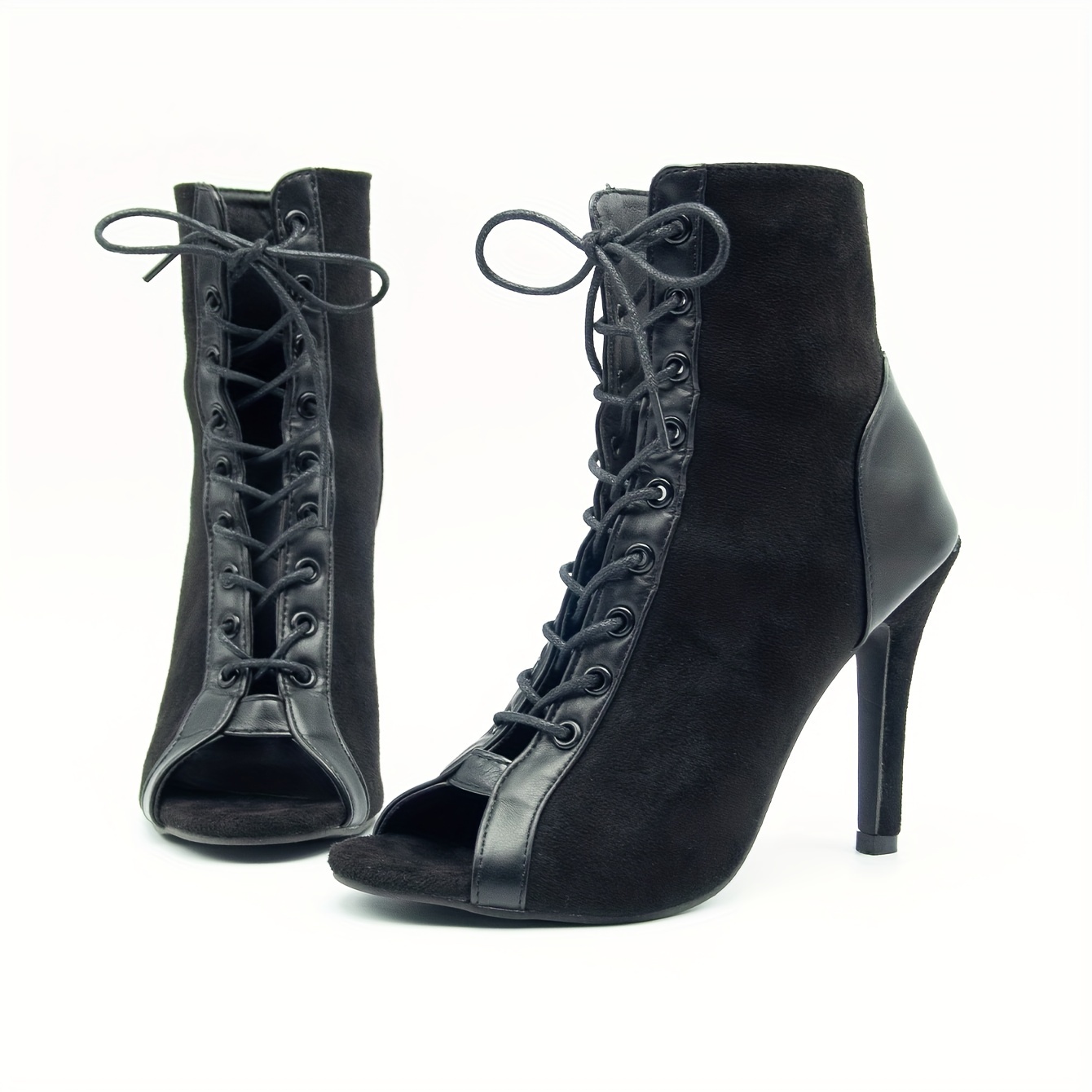 Solid Color Stiletto Heels Women s Fashion Opn Toe Dress - Temu Canada