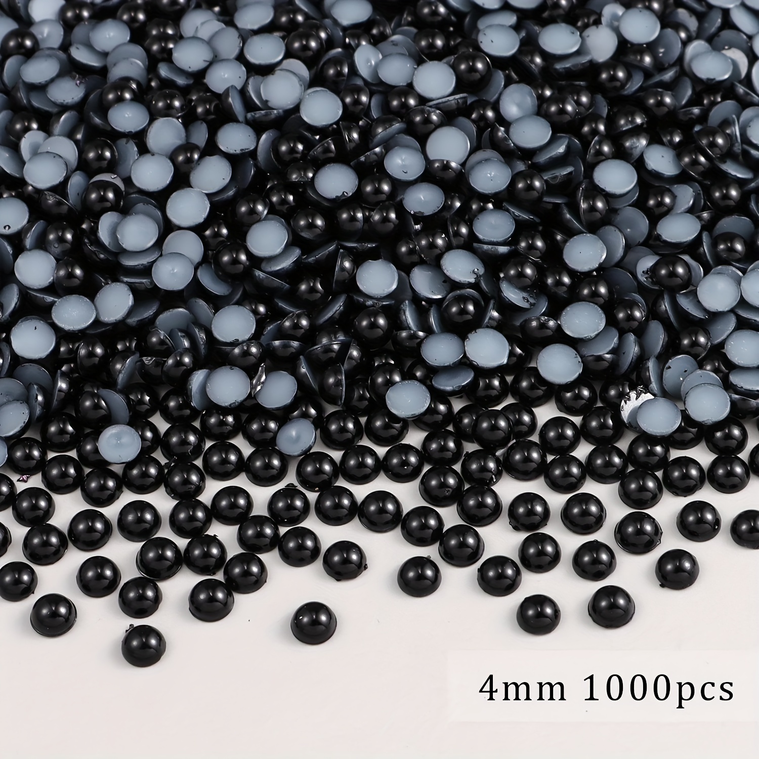 Bag Plastic Half Round Flat Back Loose Beads Jewelry Making - Temu ...