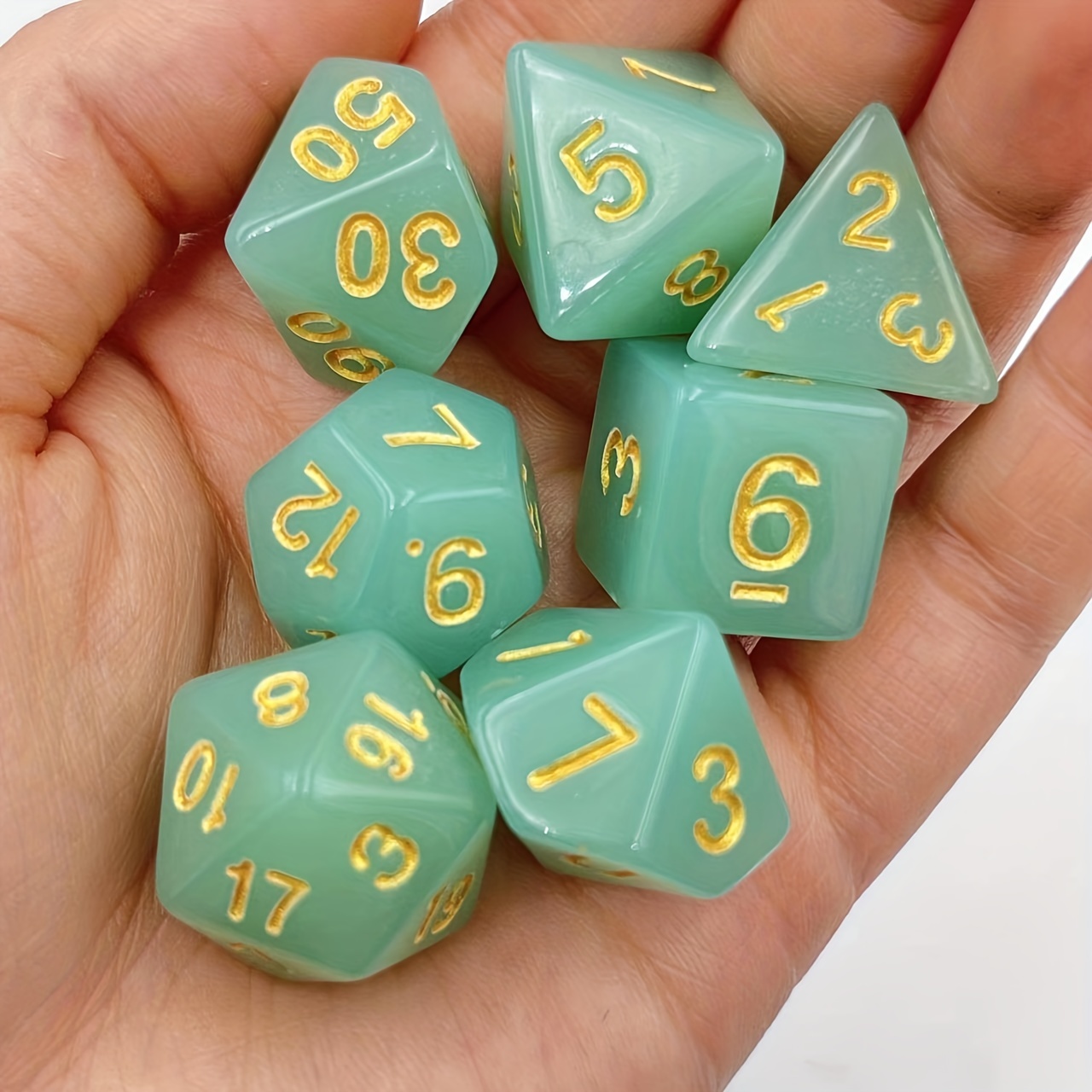 Uv Chameleon Polyhedral Table Game Dice Role - Temu Canada