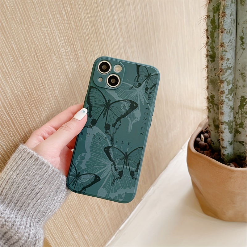 Tpu Full Screen Butterfly Flower Iphone14promax Phone Case - Temu ...