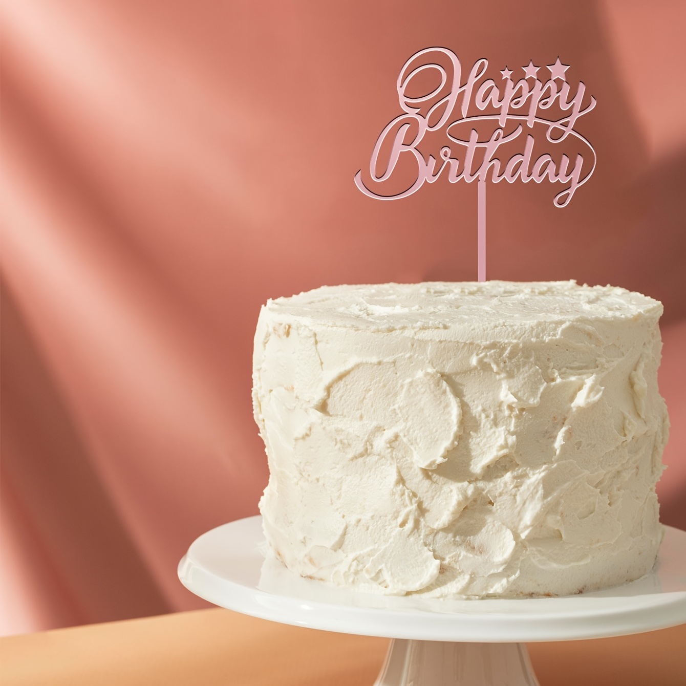 1pc Acrylic Rose Golden Cake Insert Cake Topper Cupcake - Temu Australia