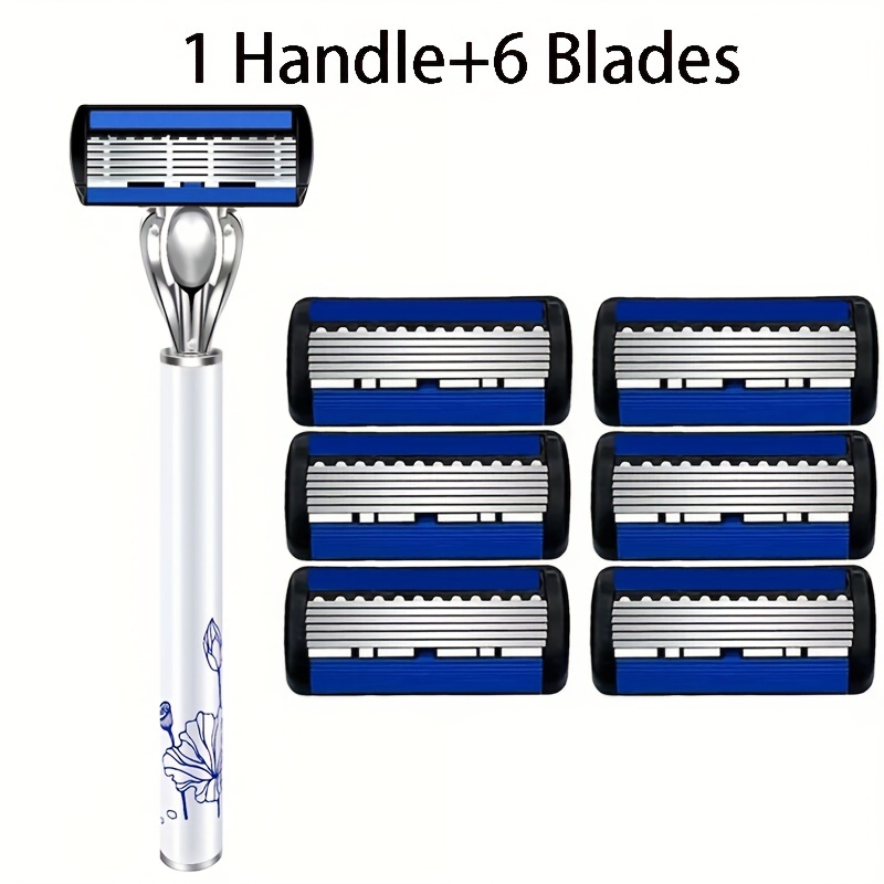 Manual Men's Razor 6 layers Stainless Steel Blades Razor Men - Temu Ireland