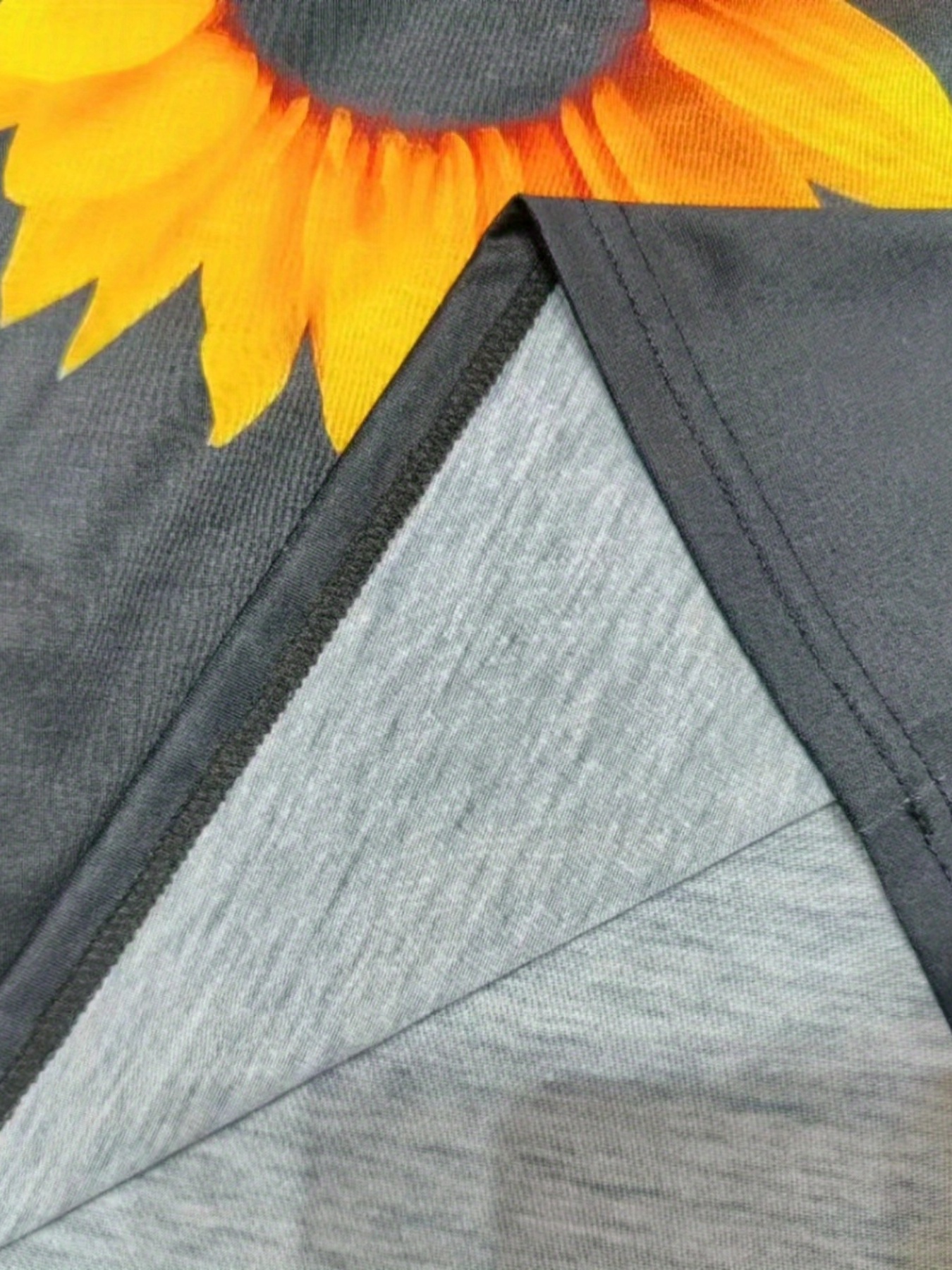 Sunflower Print Crew Neck T shirt Casual Long Sleeve Top - Temu