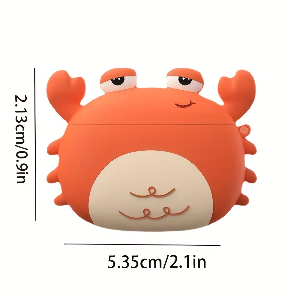 Коробка для бездротових навушників Cartoon Crab для - Temu