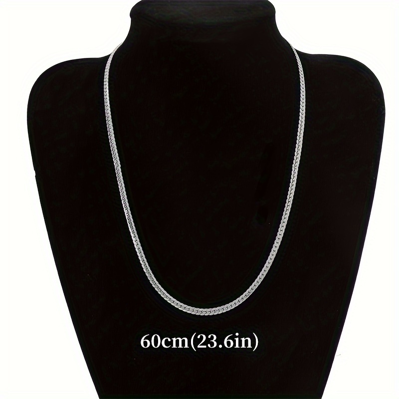 Stainless Steel Embossed Chain Necklace For Men And Women - Temu United ...