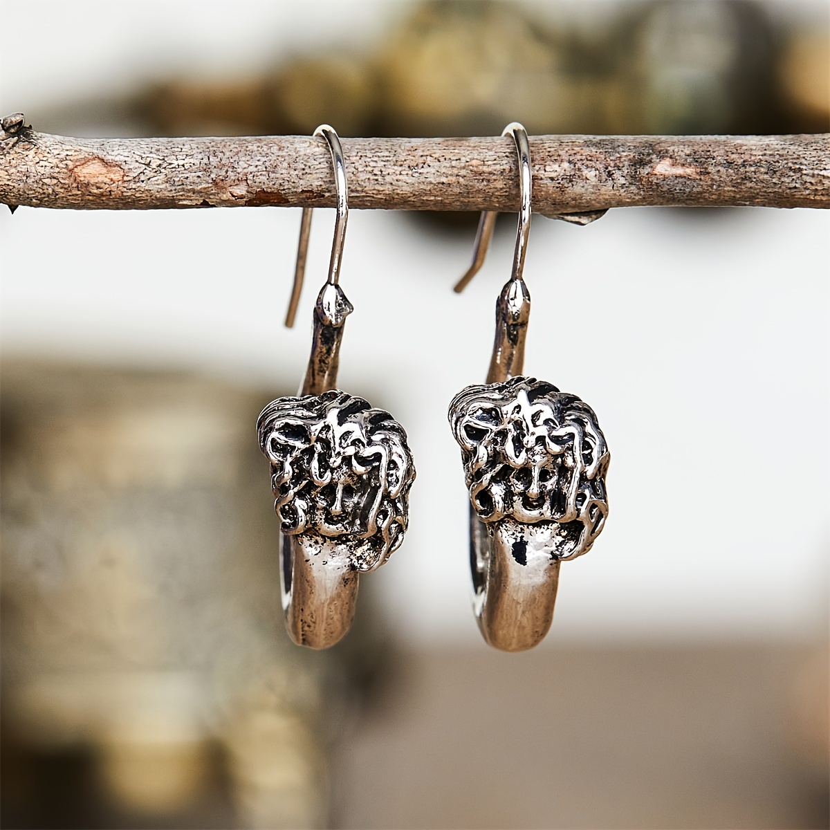 Vintage Nine headed Snake Design Dangle Earrings Retro - Temu New Zealand