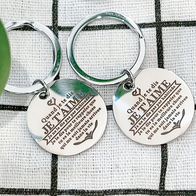 1pc Stainless Steel Pendant Keychain For Men To Keychain For Men As A ...