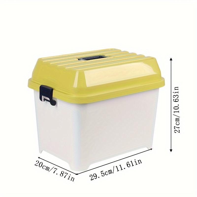 1pc Caja Almacenamiento Portátil Tapa Caja Acabado Plástico - Temu Mexico