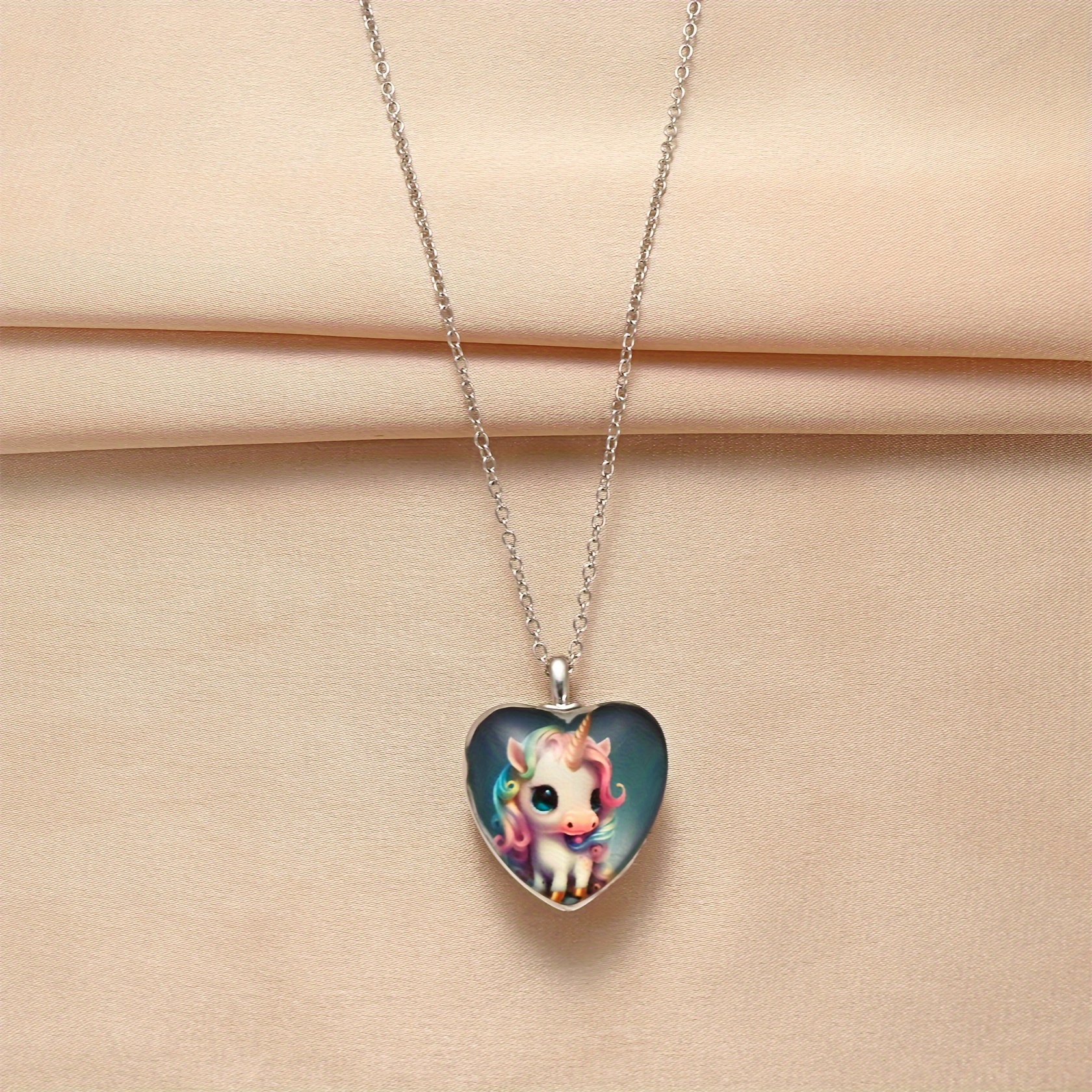 Fashion Elegant Men's Women's Heart Unicorn Beautiful - Temu United Kingdom