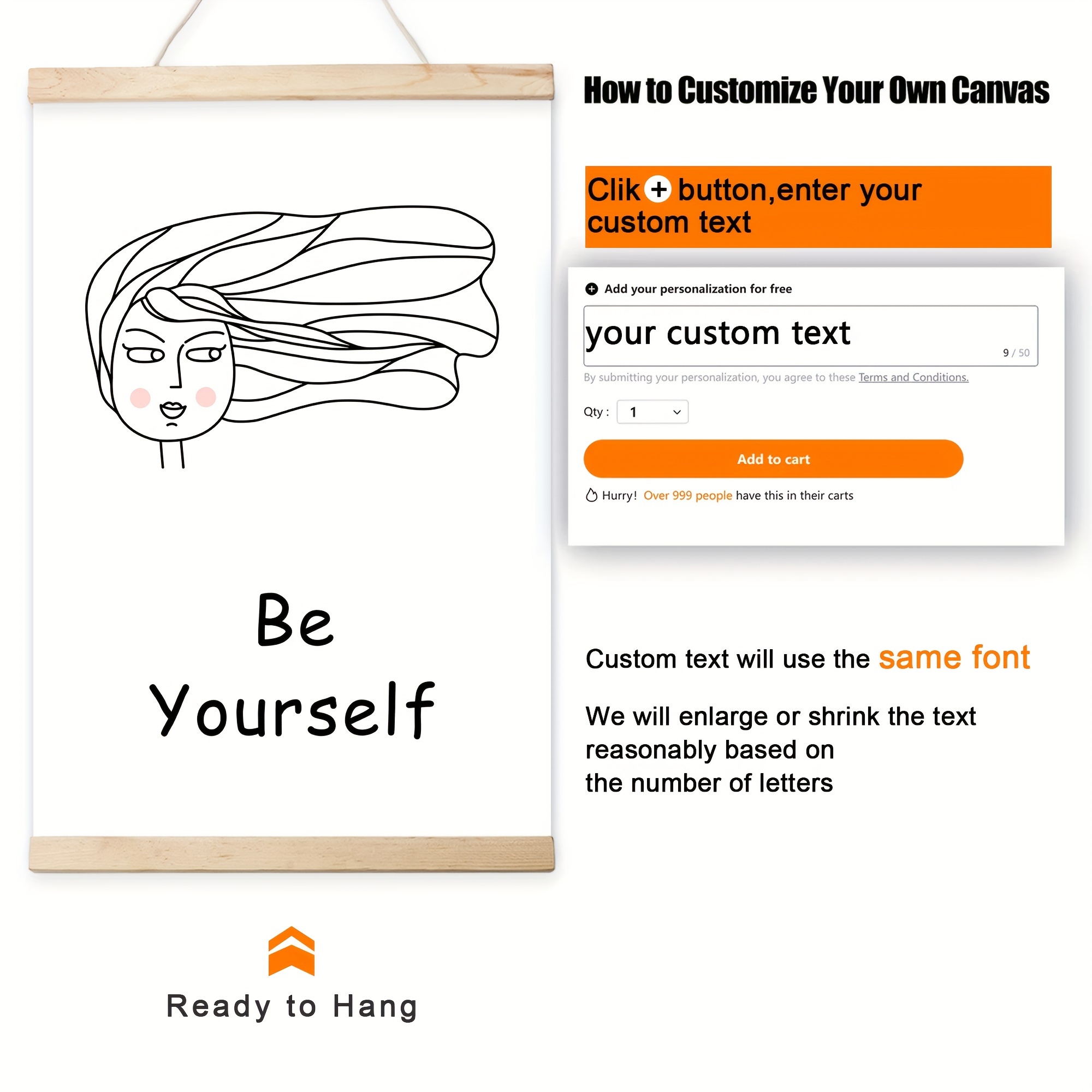 Personalized Quotes Portrait Custom Wall Art Creative - Temu United Kingdom