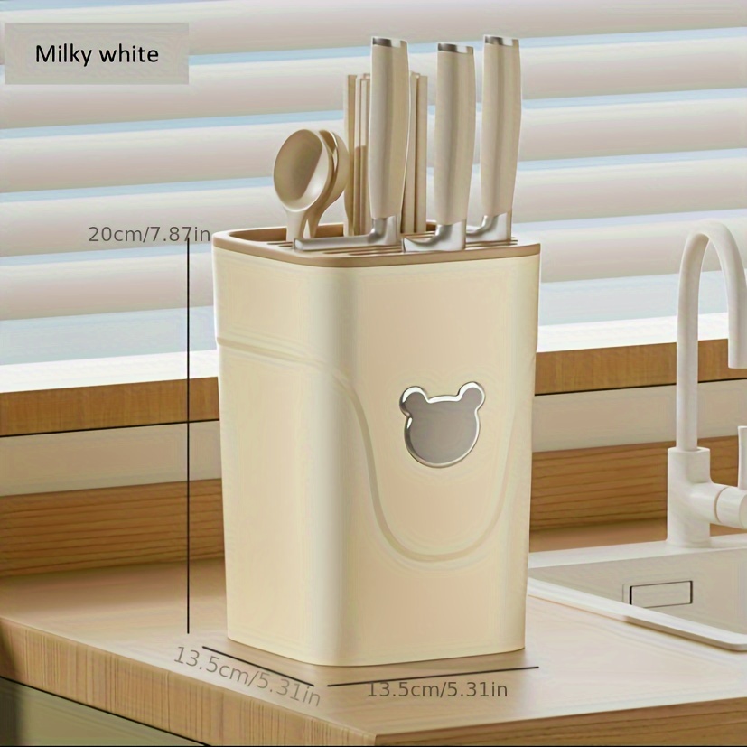 1pc Kitchen Spoon Fork Integrated Shelf Knife Holder - Temu Ireland