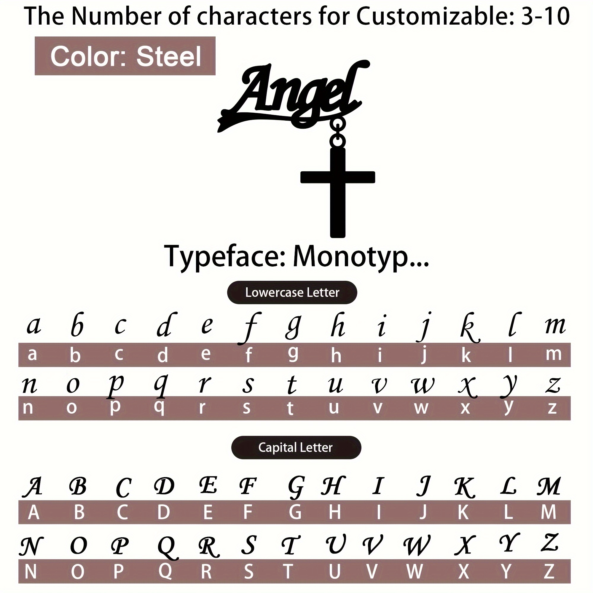 Stainless Steel Personalized Customized Name Necklace Women - Temu ...