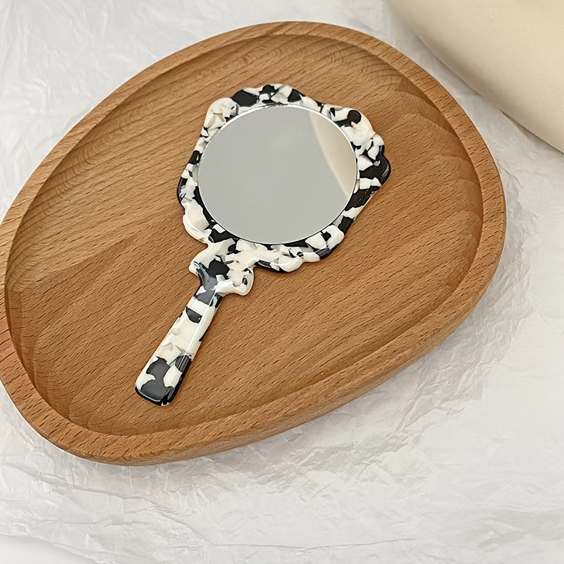Vintage Handheld Small Mirror Small Portable Vanity Mirror - Temu Canada