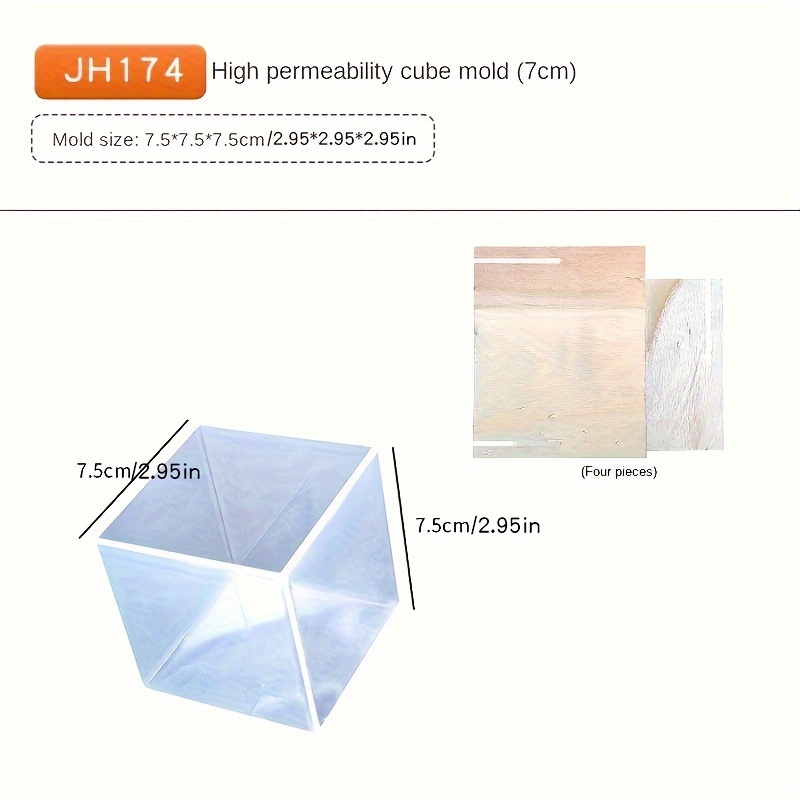 1pc 26 Kinds Cube Mold Cube Resin Mold Silicone Heart Mold - Temu Australia