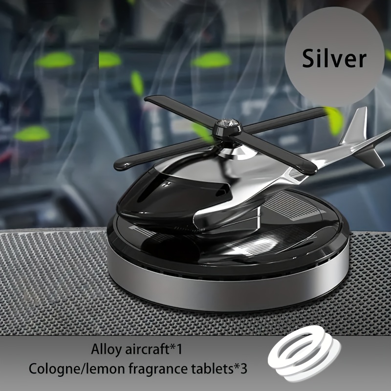 Solar Rotating Helicopter Design Car Air Freshener Car - Temu United