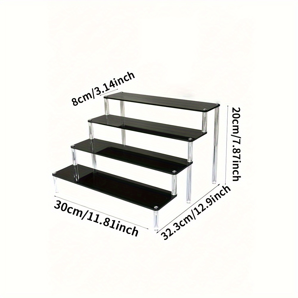 Multi Layer Display Stand Acrylic Riser Shelf Acrylic Large - Temu Canada