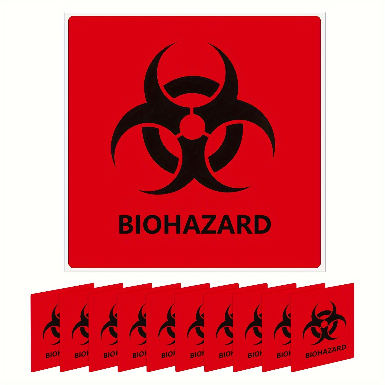 Biohazard Stickers Sign Biohazard Warning Labels Universal - Temu