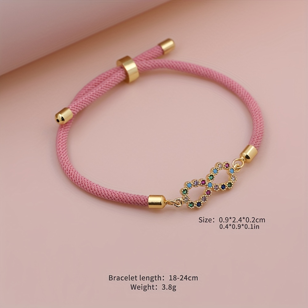 Fashion Copper Charm Simple Red Hand Accessories Knot Rope - Temu ...