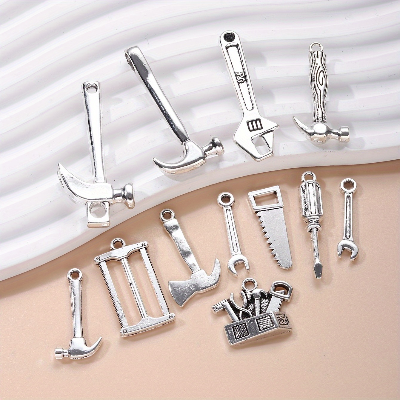 Random Alloy Household Tools Shaped Pendant Loose Beads For Diy Jewelry ...