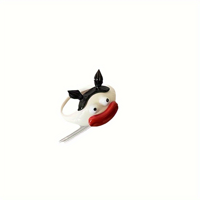 Design Sense Cartoon Monster Trend Ring Ugly Cute Sausage - Temu