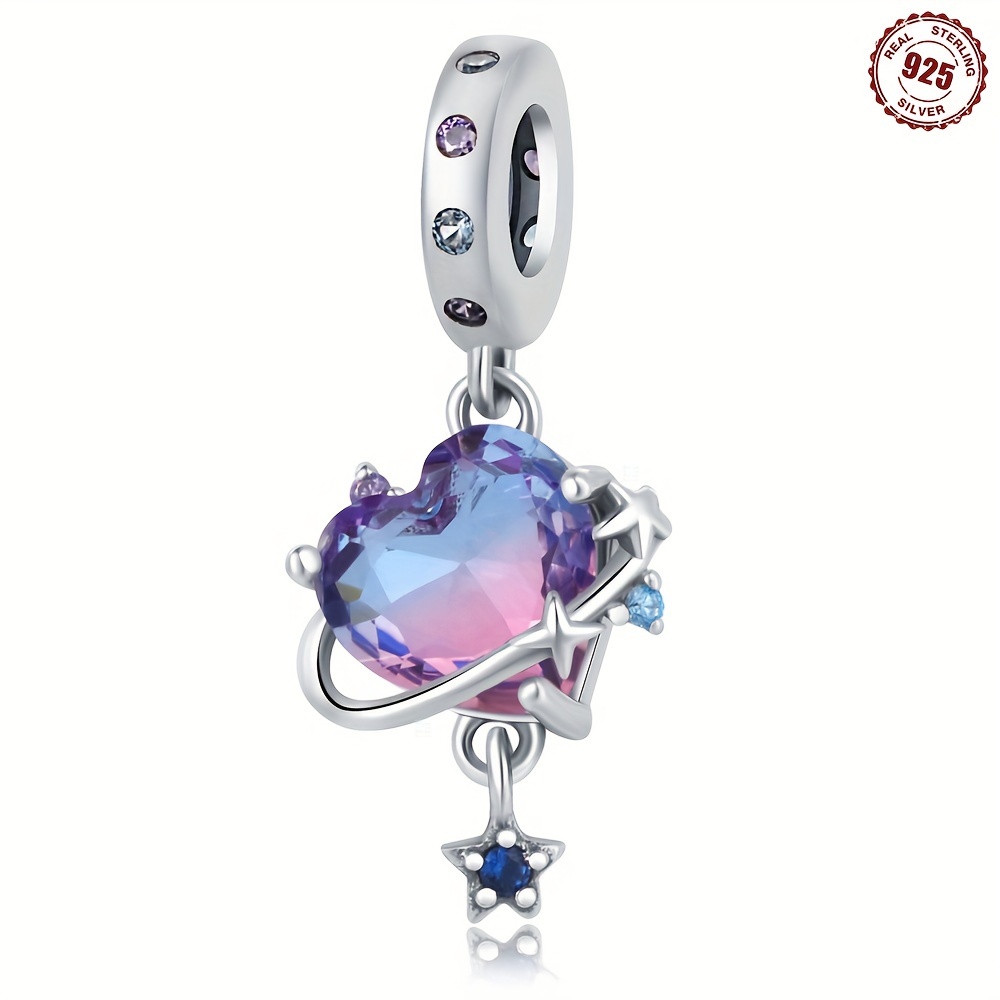 925 Silver Butterfly Love Heart Flower Etc Shaped Charm - Temu Ireland