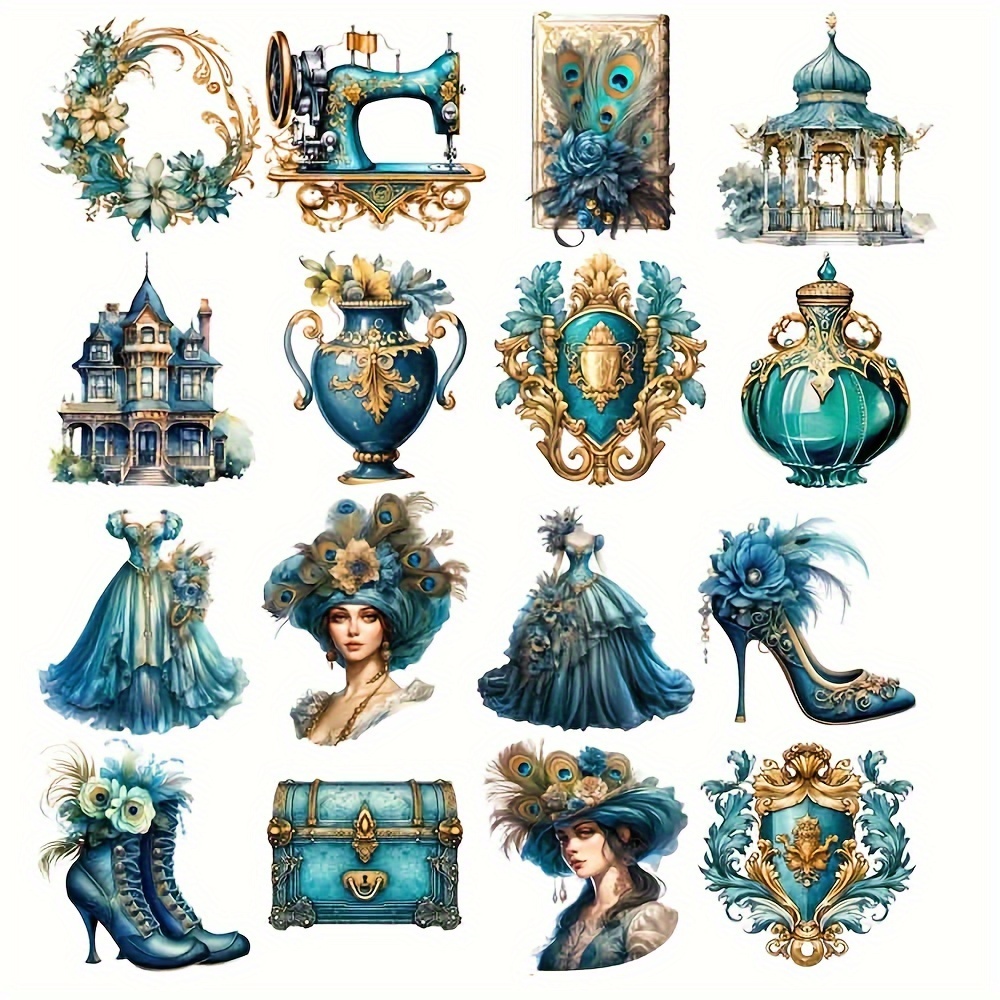 Vintage Hand Account Stickers Decoration Vintage Sticker - Temu