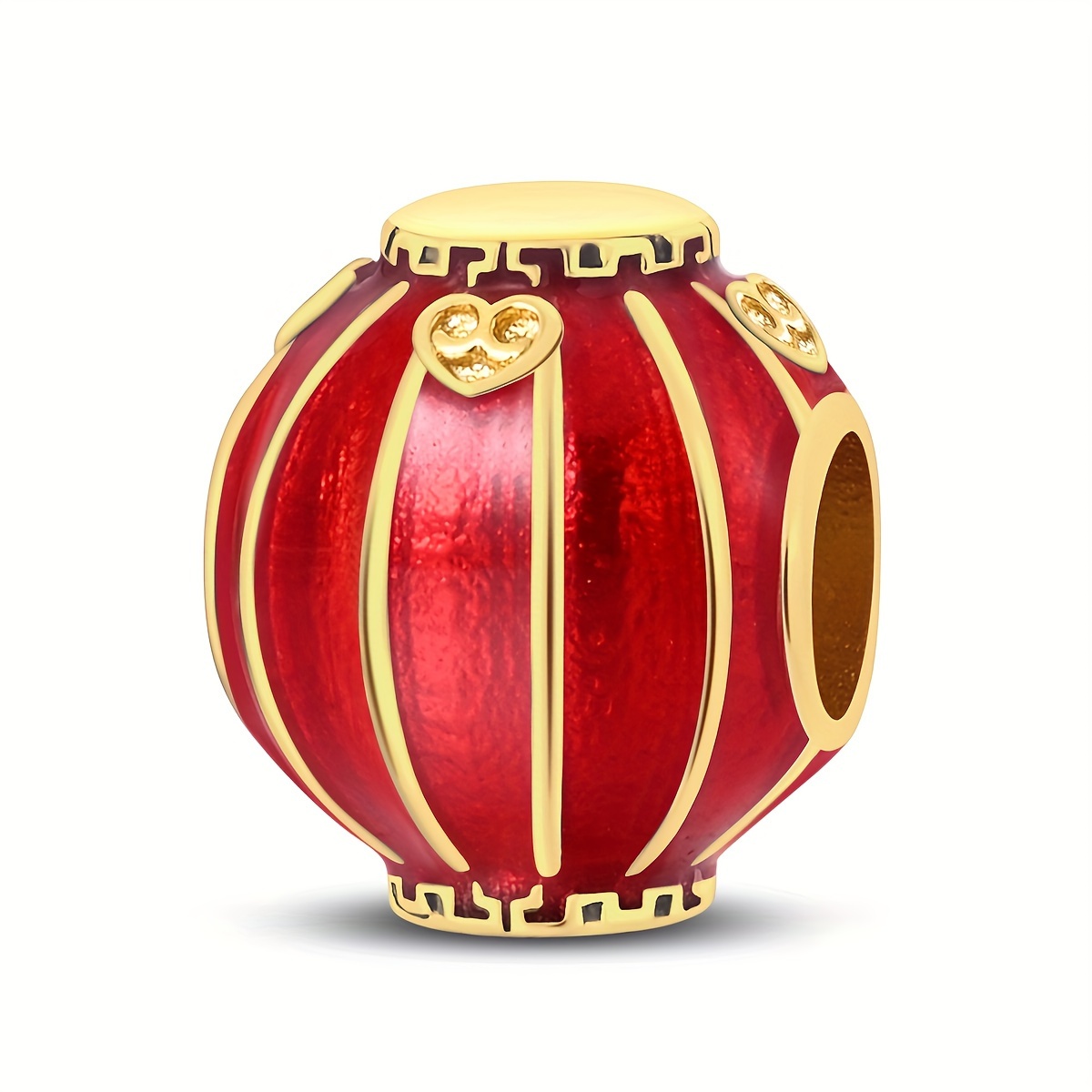 Silver Plated Red Lucky Cat Good Luck Lantern Lion Dance - Temu United ...