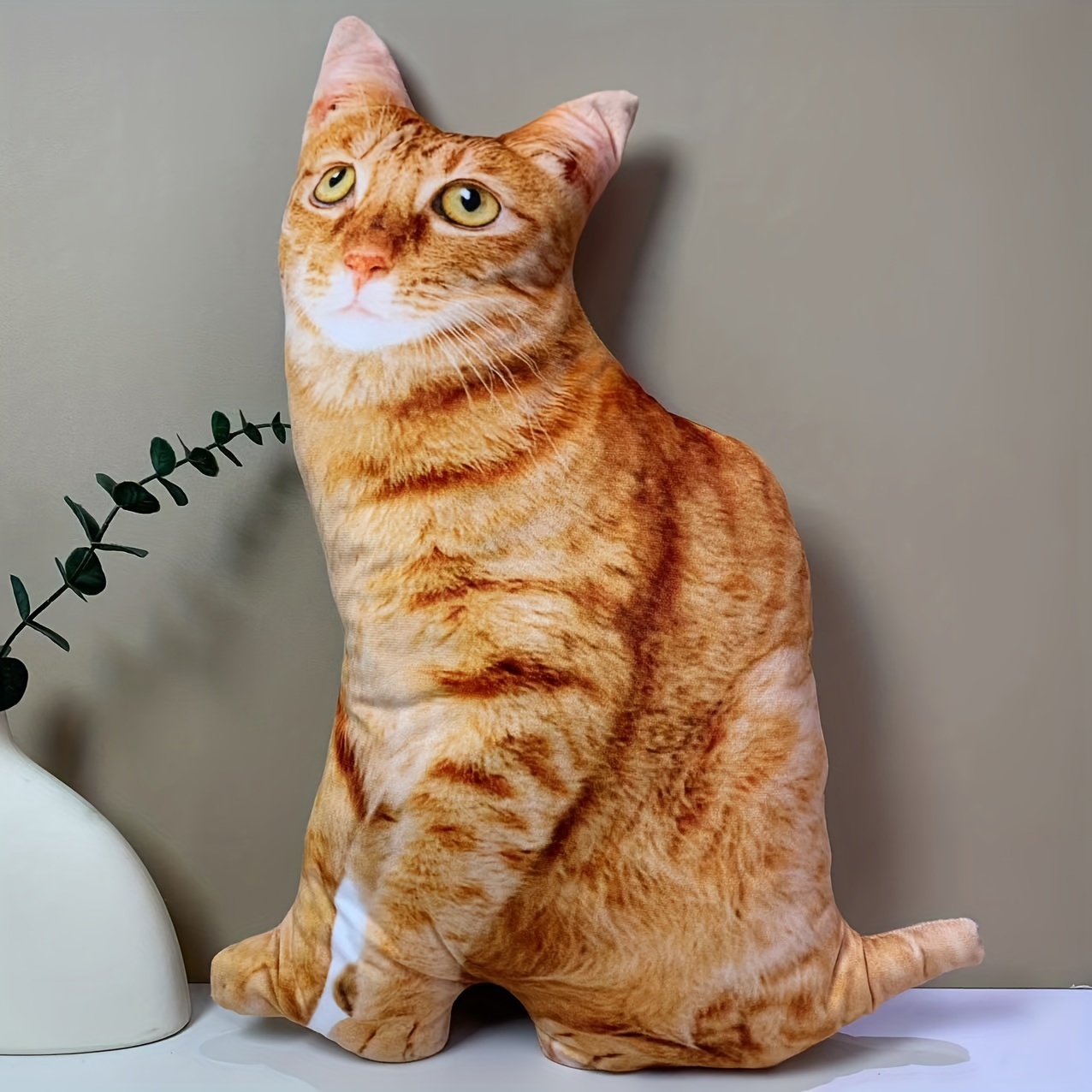 Creative Cute 3d Simulated Cat Pillow Cute Cat Lifelike - Temu Ireland