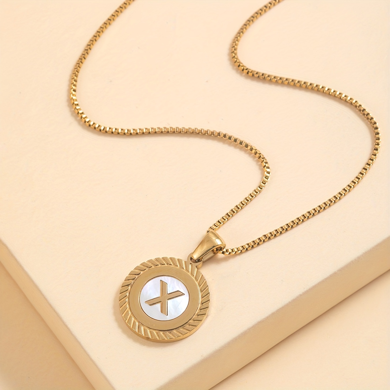 Men's Creative Fashion Simple Simple Round 26 Letters Shell - Temu ...