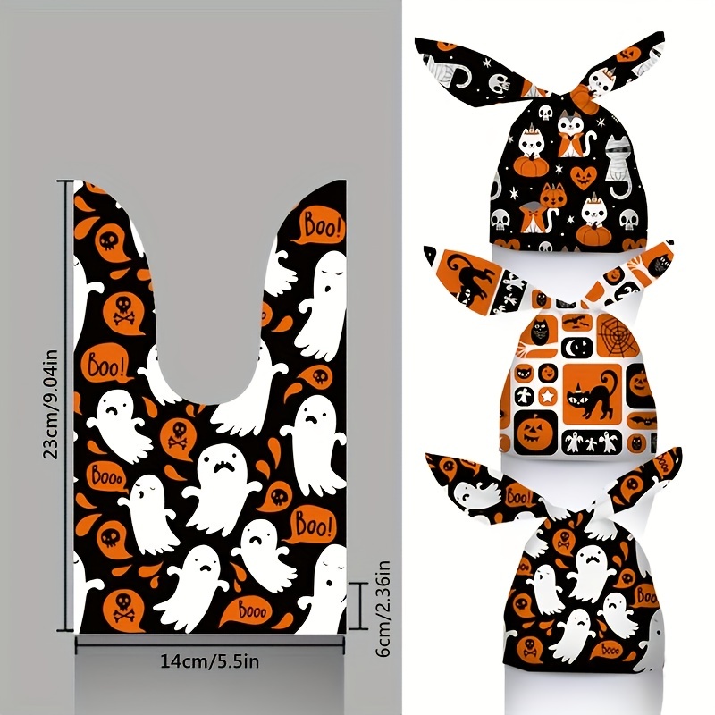 Halloween Pumpkin Packing Bag Trick Or Treat Candy Storage - Temu ...