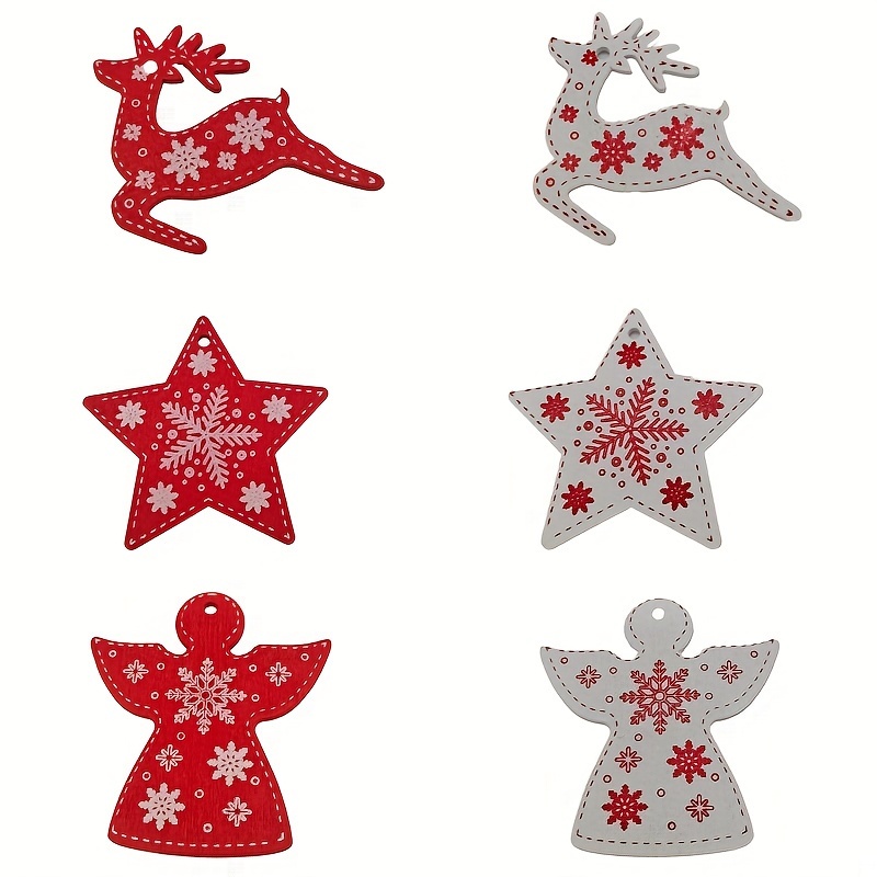 Christmas Tree Decorations Christmas Wooden Hanging - Temu Canada