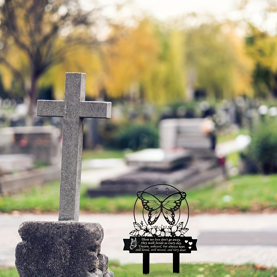 Metal Day Dead Memorial Cemetery Metal Decorative Stake - Temu