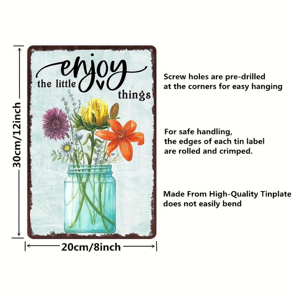 Metal Tin Sign Garden Signs Decorative Outdoor Vintage - Temu United ...