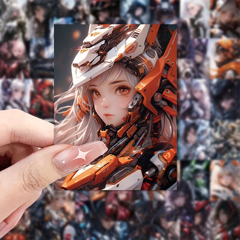 Cool Mecha Girl Stickers High value Dynamic Warrior Creative - Temu Denmark