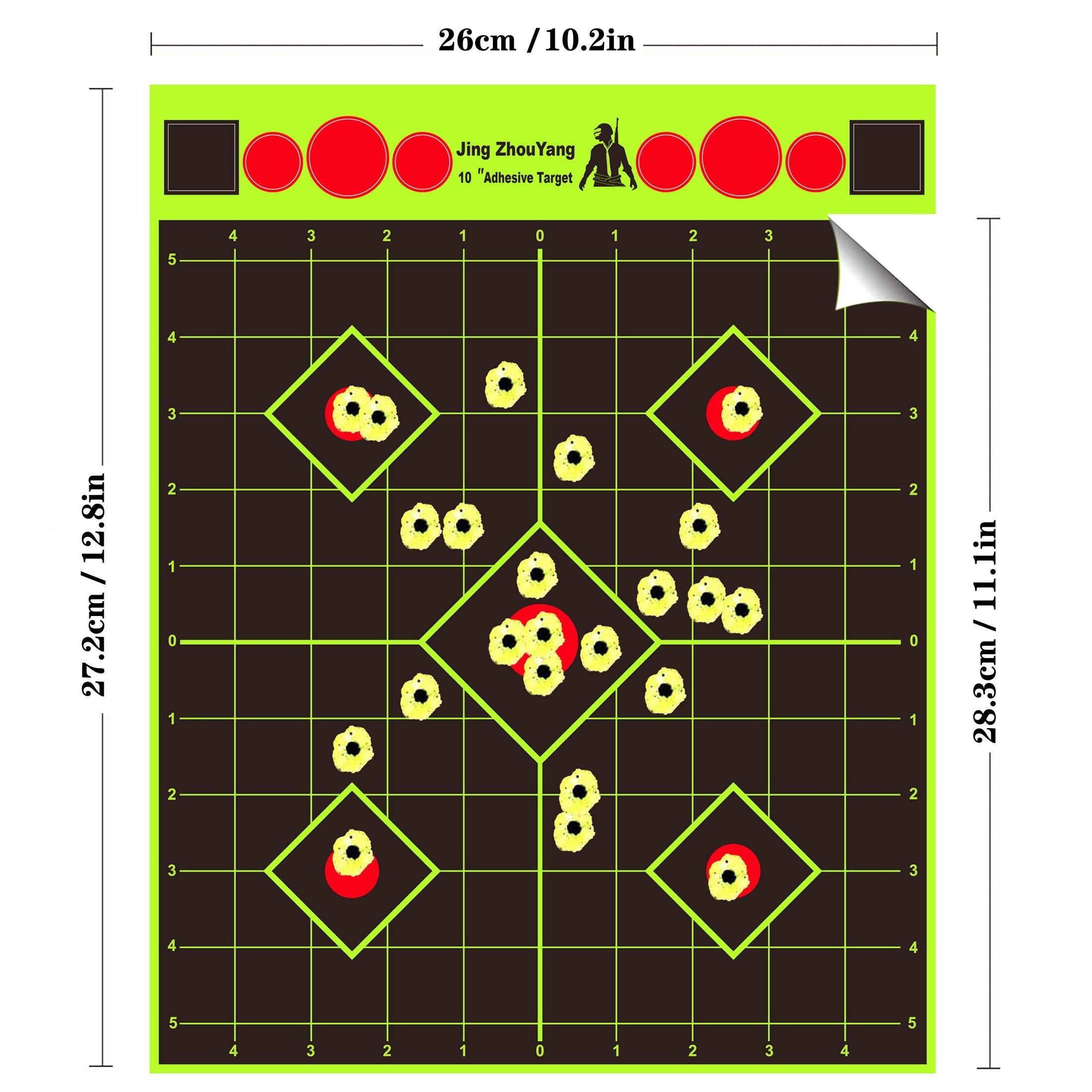 Shoot : Fluorescent Color Shooting Splash Target Paper - Temu